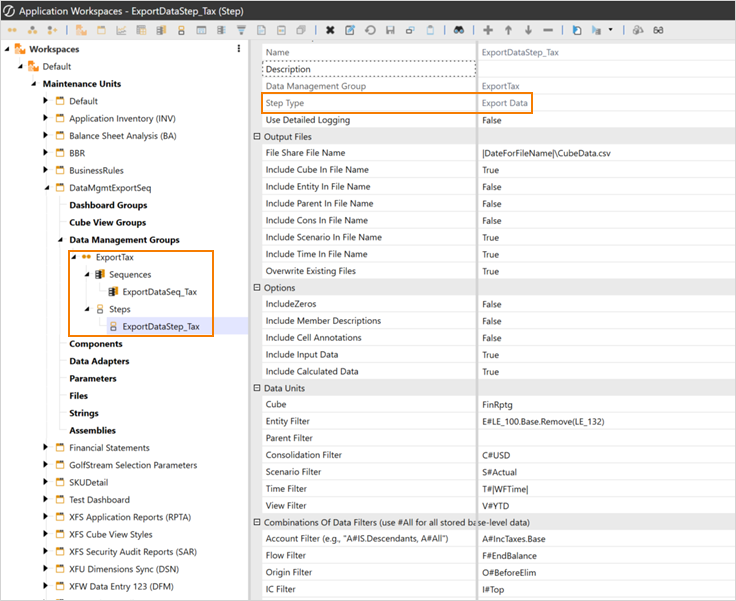 Data Management Export Sequences Data Source